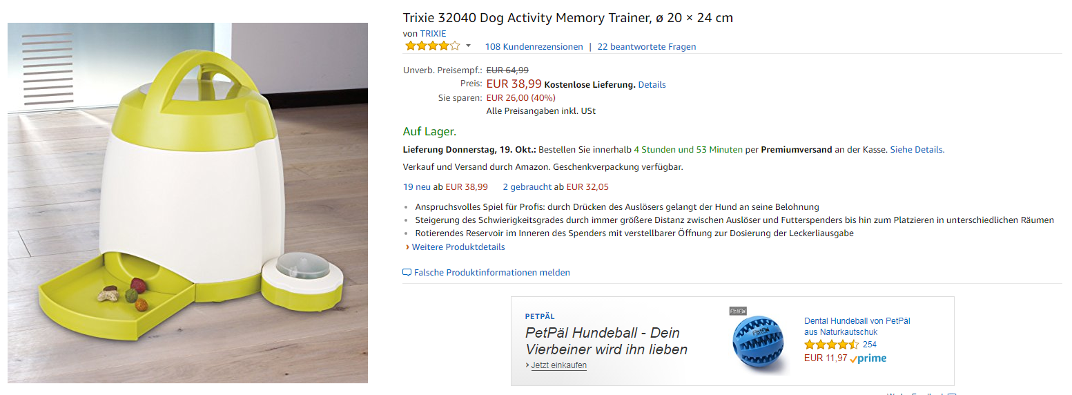 Dog Activity Memory Trainer von Trixie - Jetzt im Angebot!